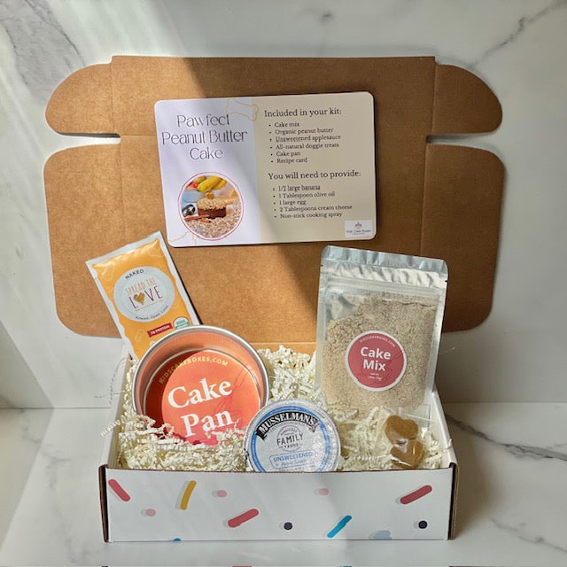 Pawfect Peanut Butter cake kit for dogs